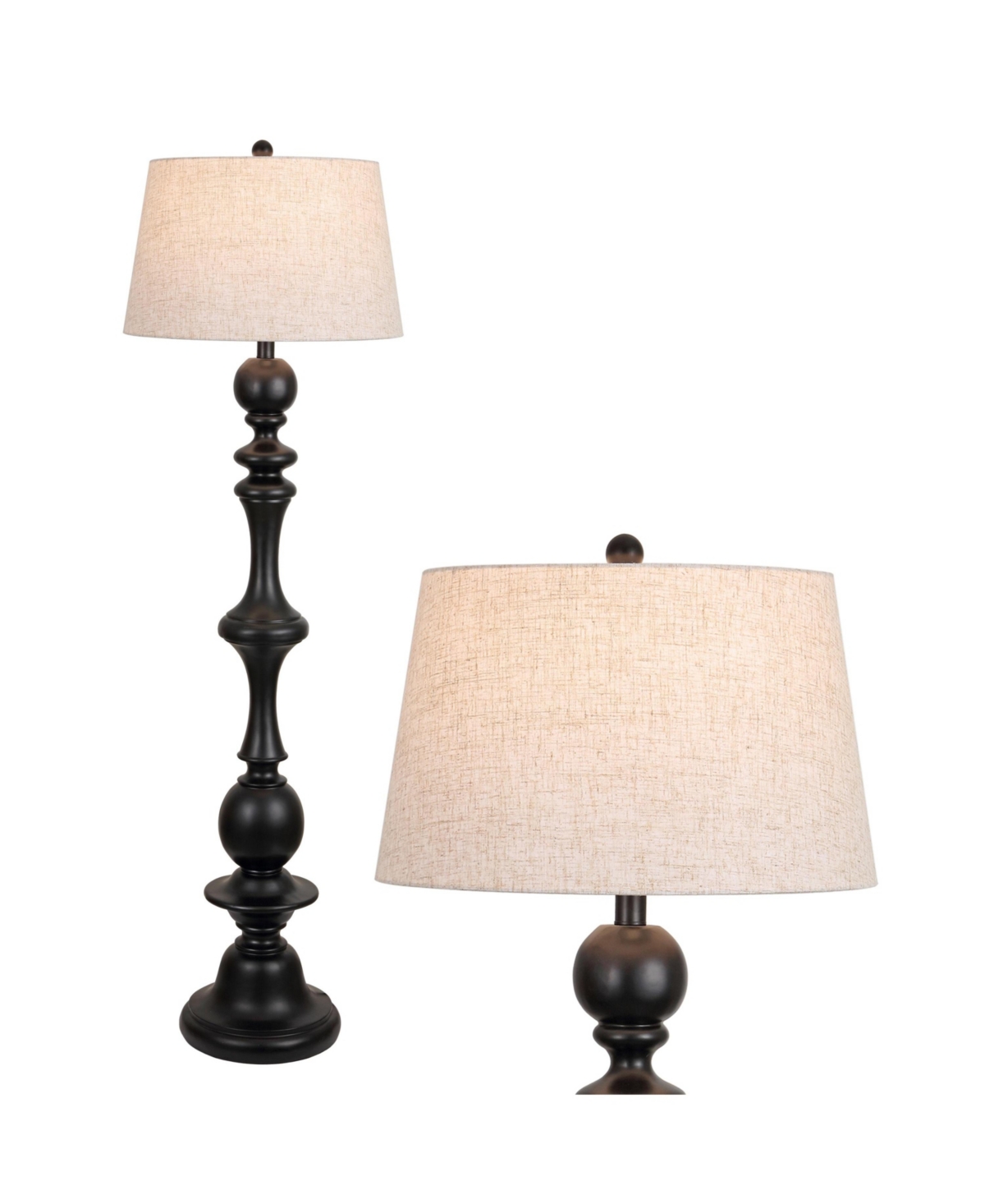 Click here for Taylor 67 Rustic Farmhouse Spindled Resin Led Floo... prices