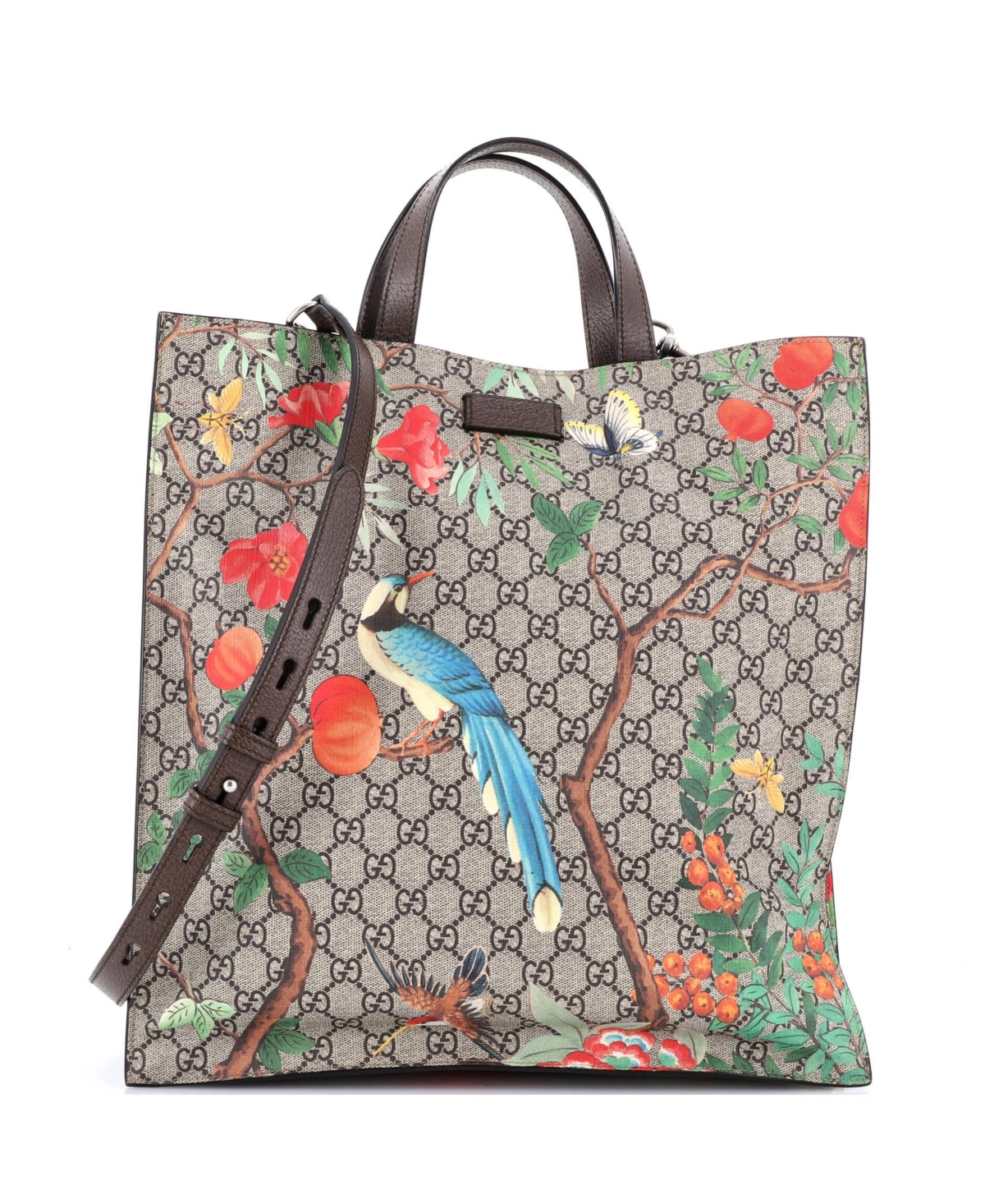 Click here for Pre-Owned Gucci Tall Convertible Soft Open Tote Ti... prices