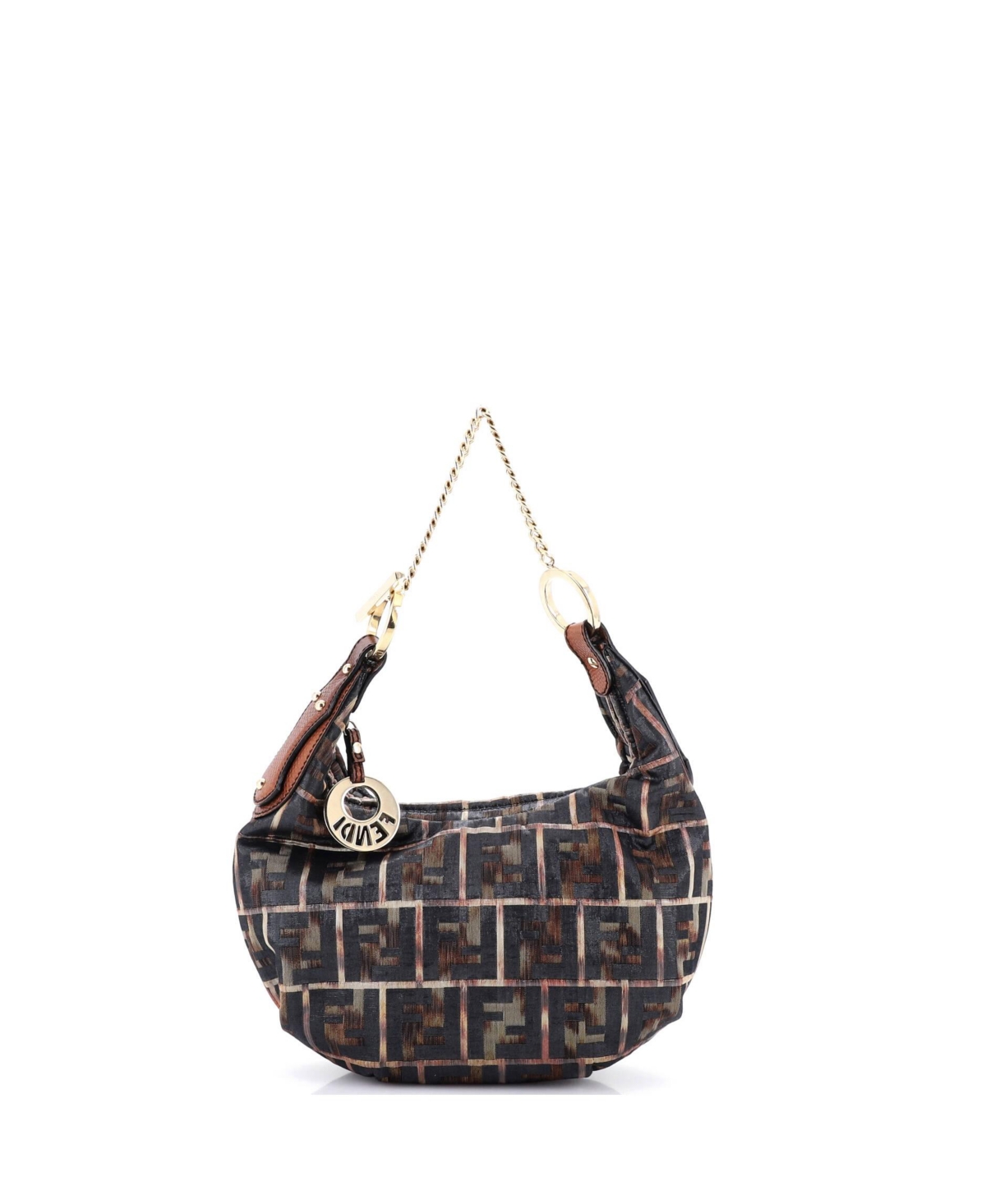 Click here for Pre-Owned Fendi Mini Chef Chain Hobo Zucca Canvas... prices