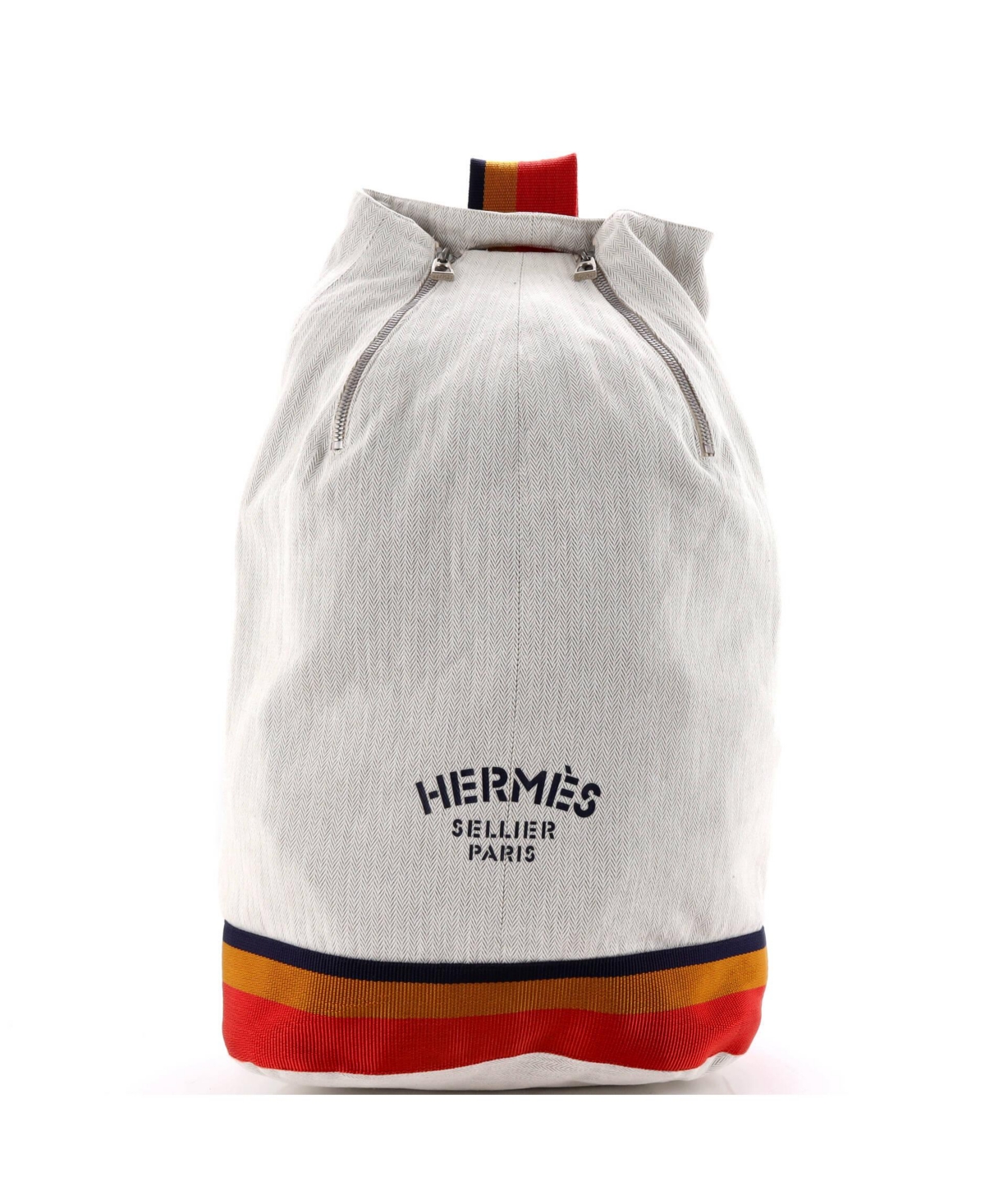 Click here for Pre-Owned HERMES Cavalier Sling Bag Toile and Nylo... prices