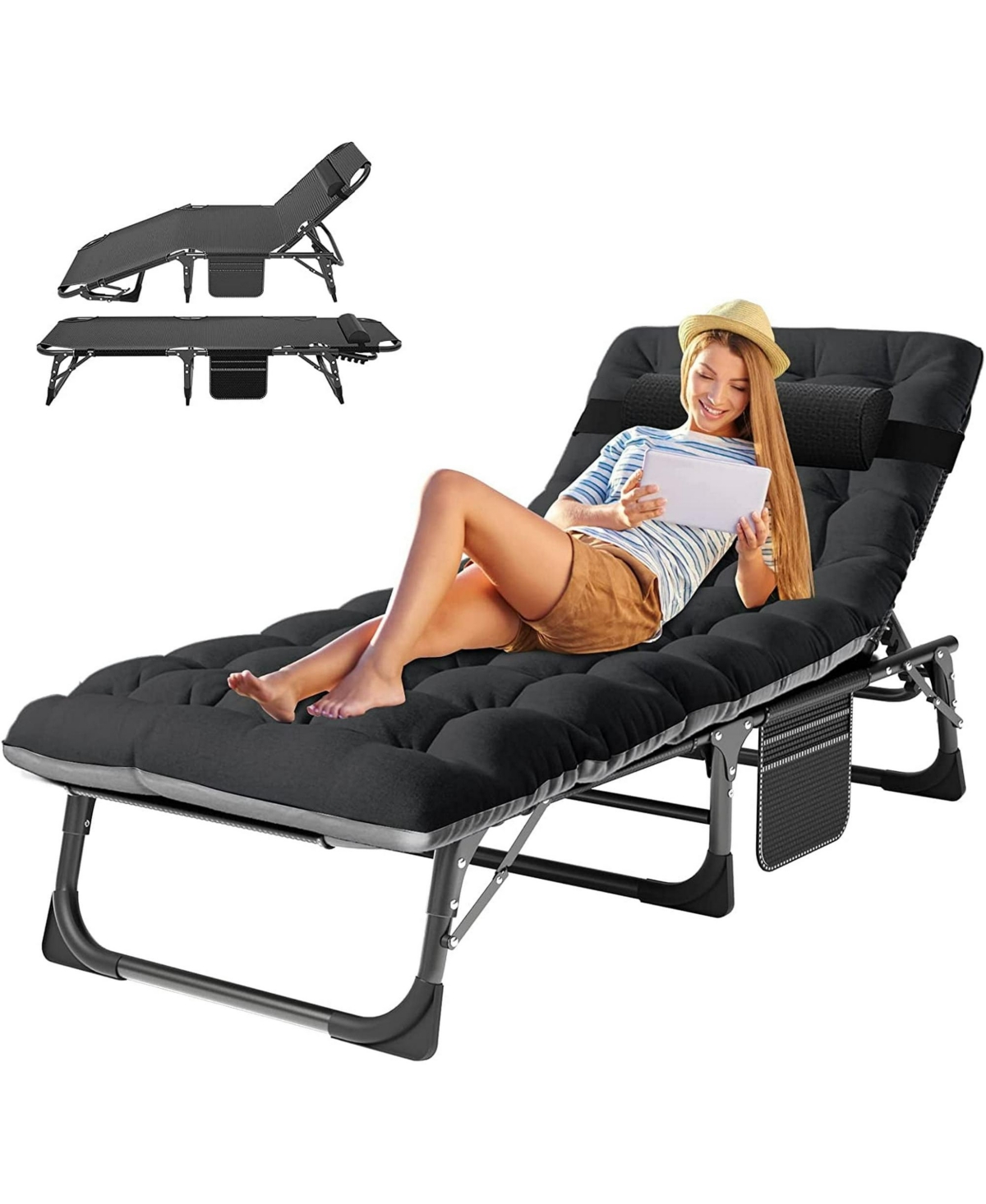 Click here for Aboron Heavy Duty Foldable Camping Cot - Double La... prices