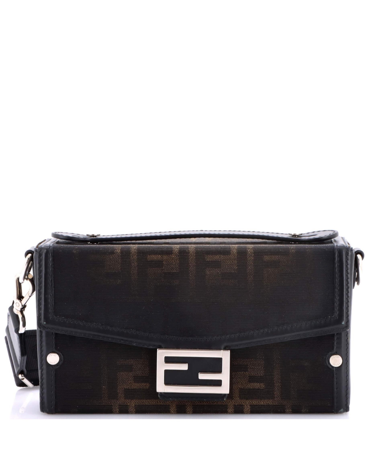 Click here for Pre-Owned Fendi Baguette Soft Trunk Bag Zucca Canv... prices