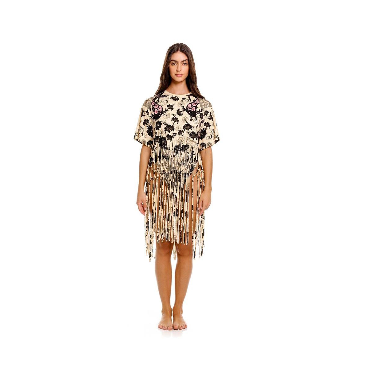Click here for Agua Bendita Womens Celina Crop Top - Multicolor prices
