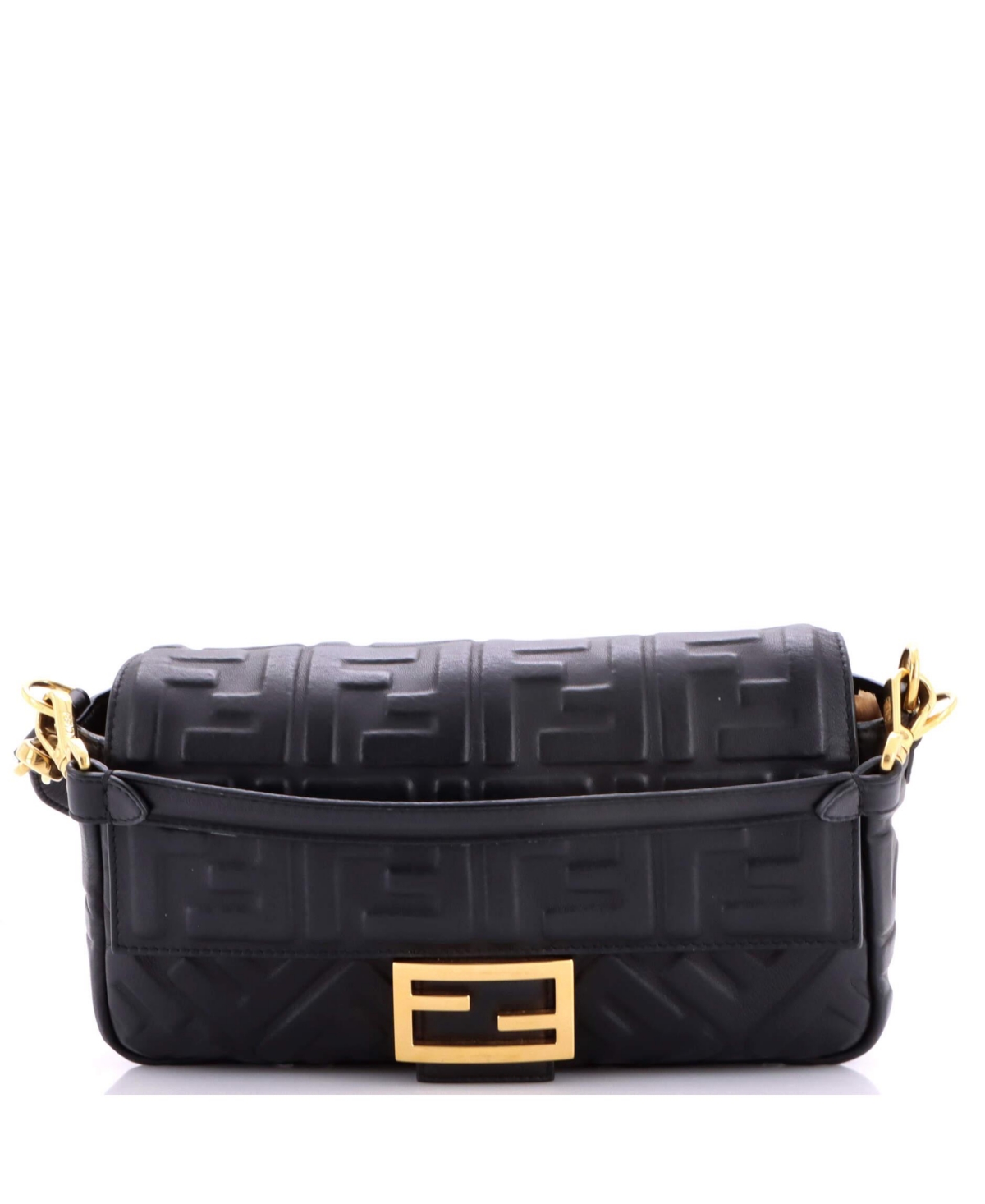 Click here for Pre-Owned Fendi Medium Baguette Nm Bag Zucca Embos... prices
