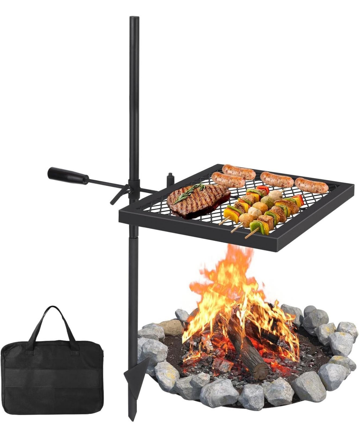 Click here for Xo Swivel Campfire Grill Grate  16.7 x 12.6  Heavy... prices