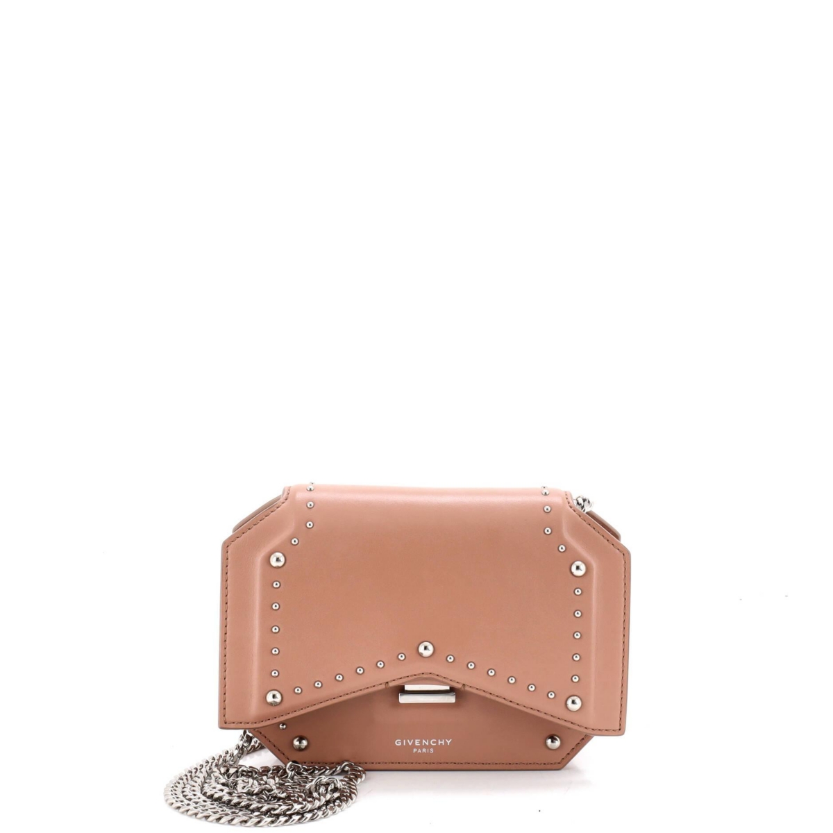 Click here for Pre-Owned Givenchy Bow Cut Chain Wallet Studded Le... prices