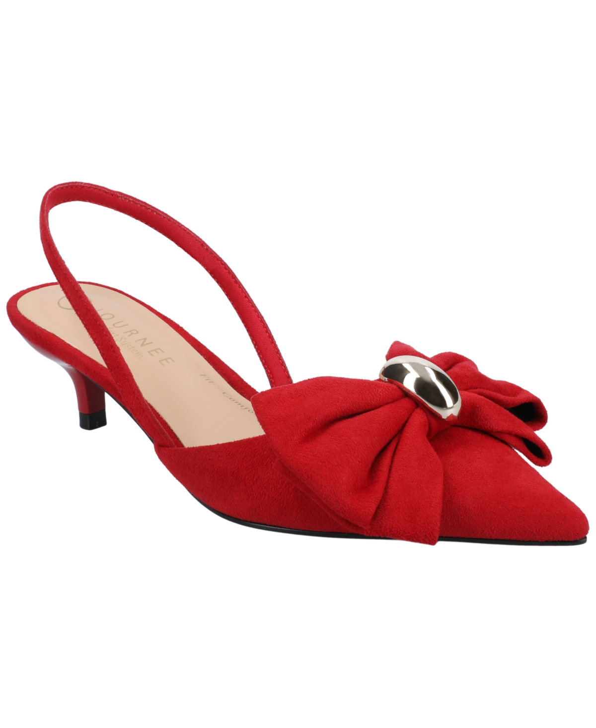 Click here for Journee Collection Womens Bergamot Slingback Bow E... prices