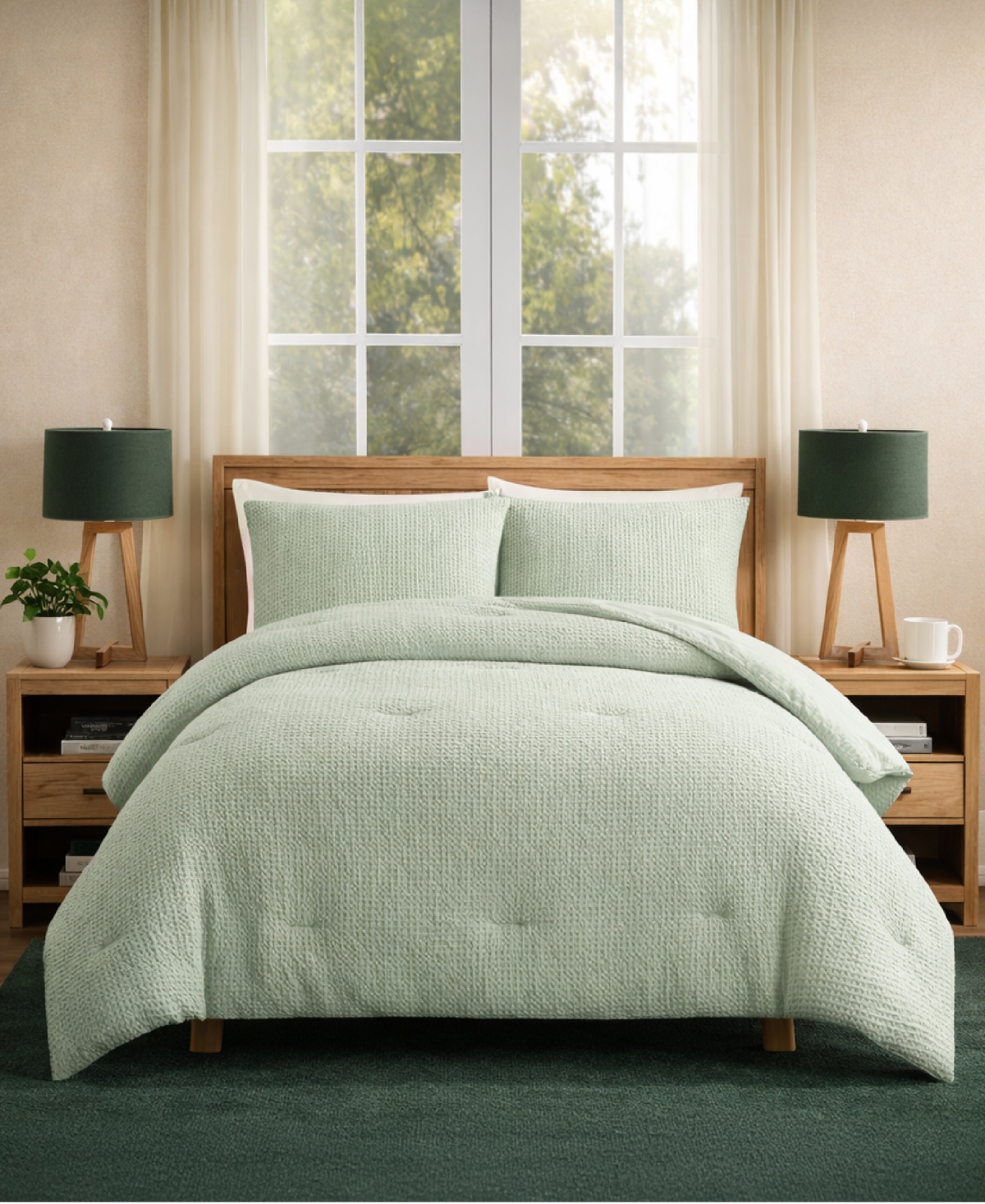 Click here for Laundry Stone Washed Cotton Waffle 3-Piece Comfort... prices