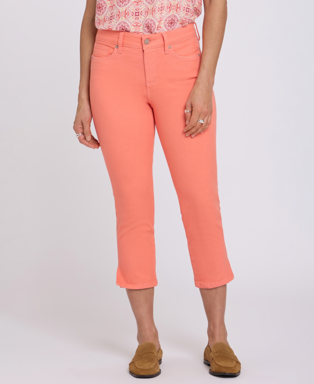 Click here for Nydj Womens Chloe High-Rise Capri Jeans - Peachine... prices