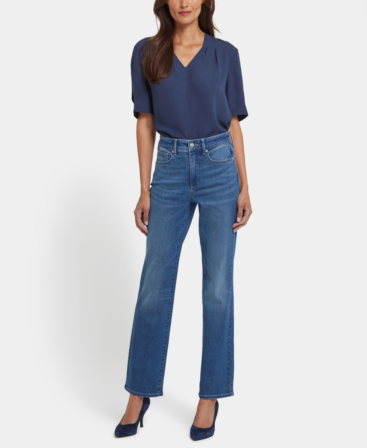 Click here for Nydj Womens High-Rise Marilyn Straight Jeans - Lak... prices