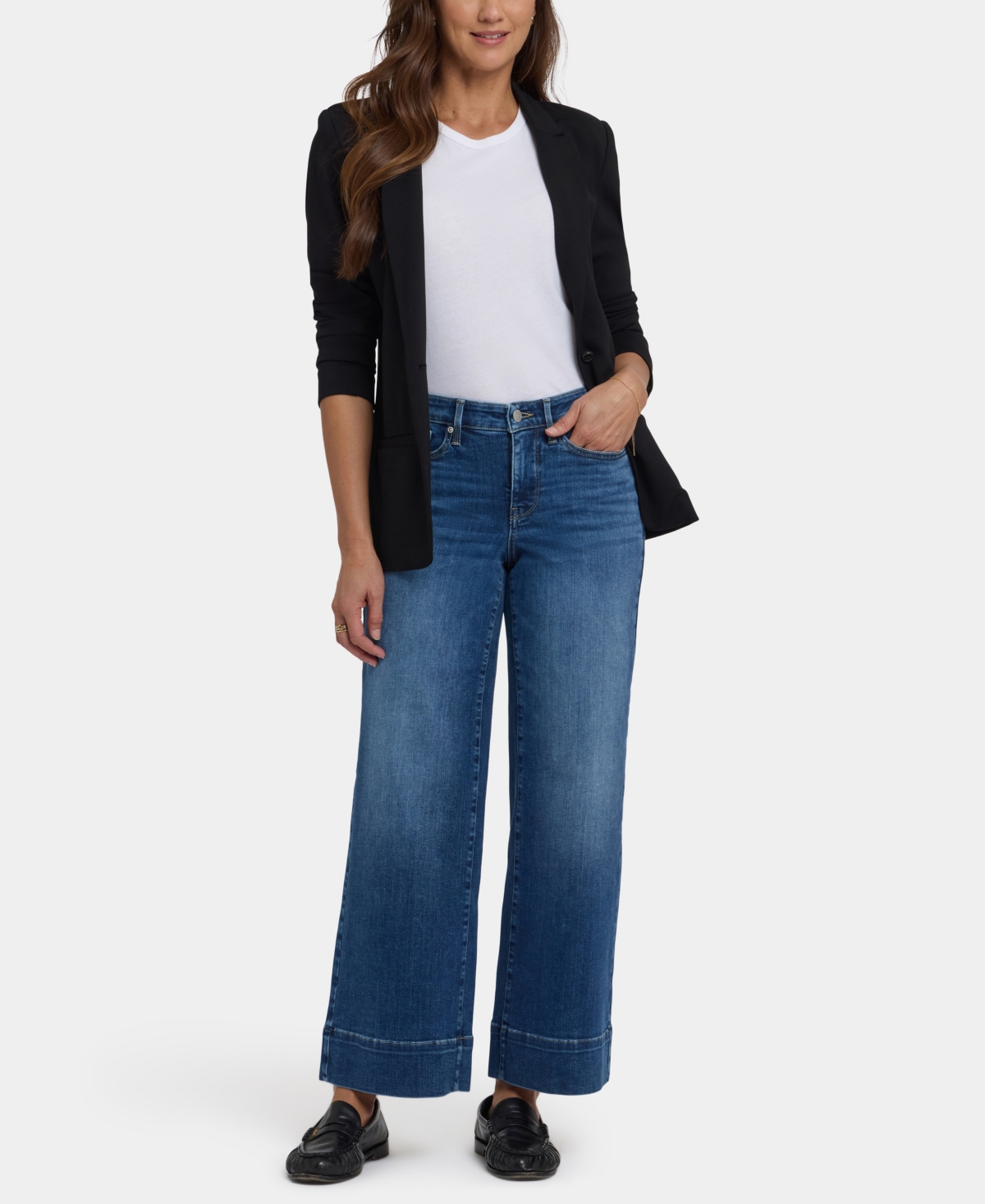 Click here for Nydj Womens Teresa Wide-Leg Ankle Jeans with Wide... prices
