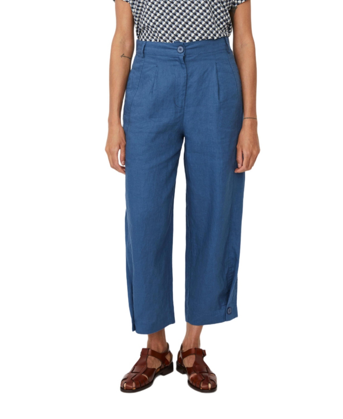 Click here for Masai Copenhagen Womens MaPunna Cropped Linen Pant... prices