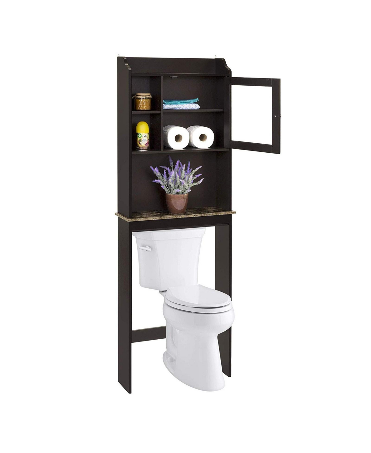 Click here for Phying Modern Espresso Wood Over The Toilet Space... prices