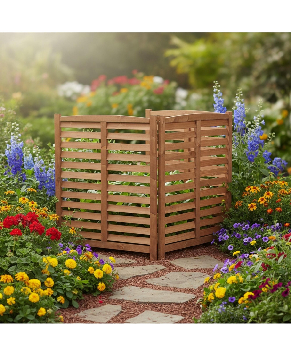 Click here for Clihome 32 W x 38 H Outside Wooden Privacy Fence... prices