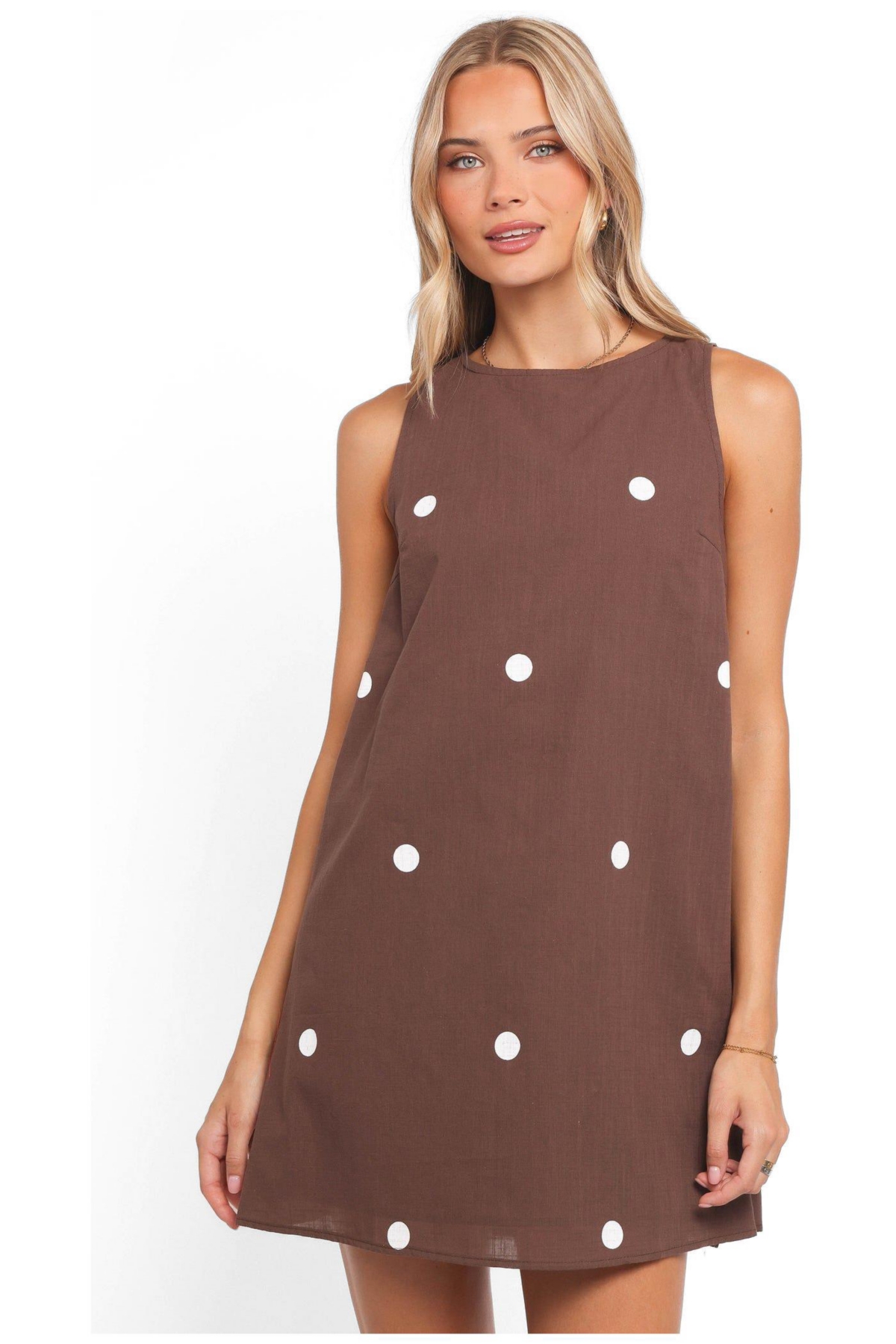 Click here for Petal and Pup Womens Chantelle Mini Dress - Chocol... prices
