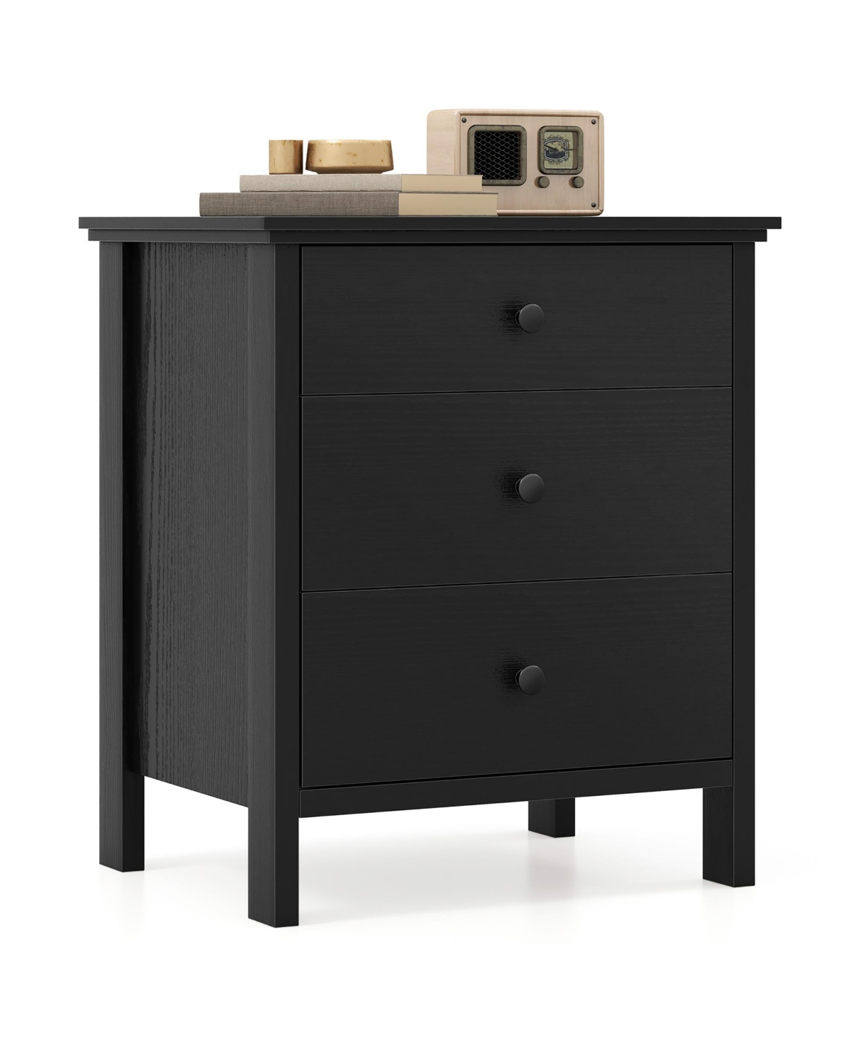 Click here for Gymax Nightstand 3 Drawer for Bedroom Compact Stor... prices