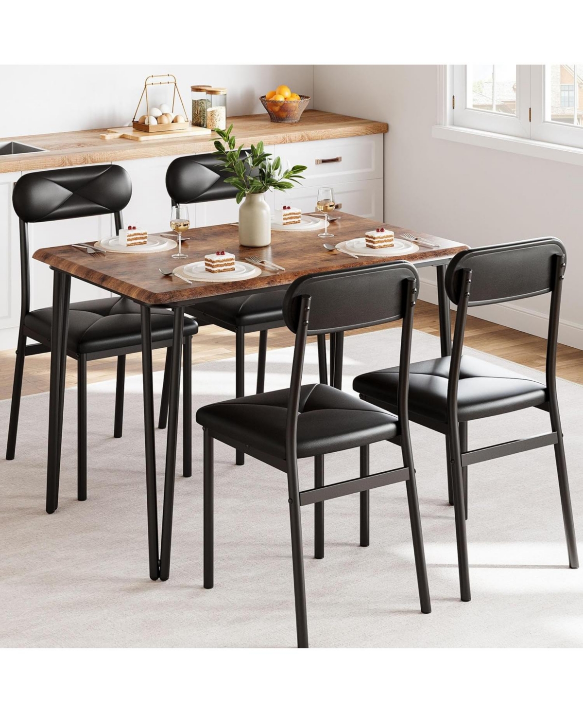 Click here for gaomon Kitchen Table 4-Piece Dining Table Set For... prices