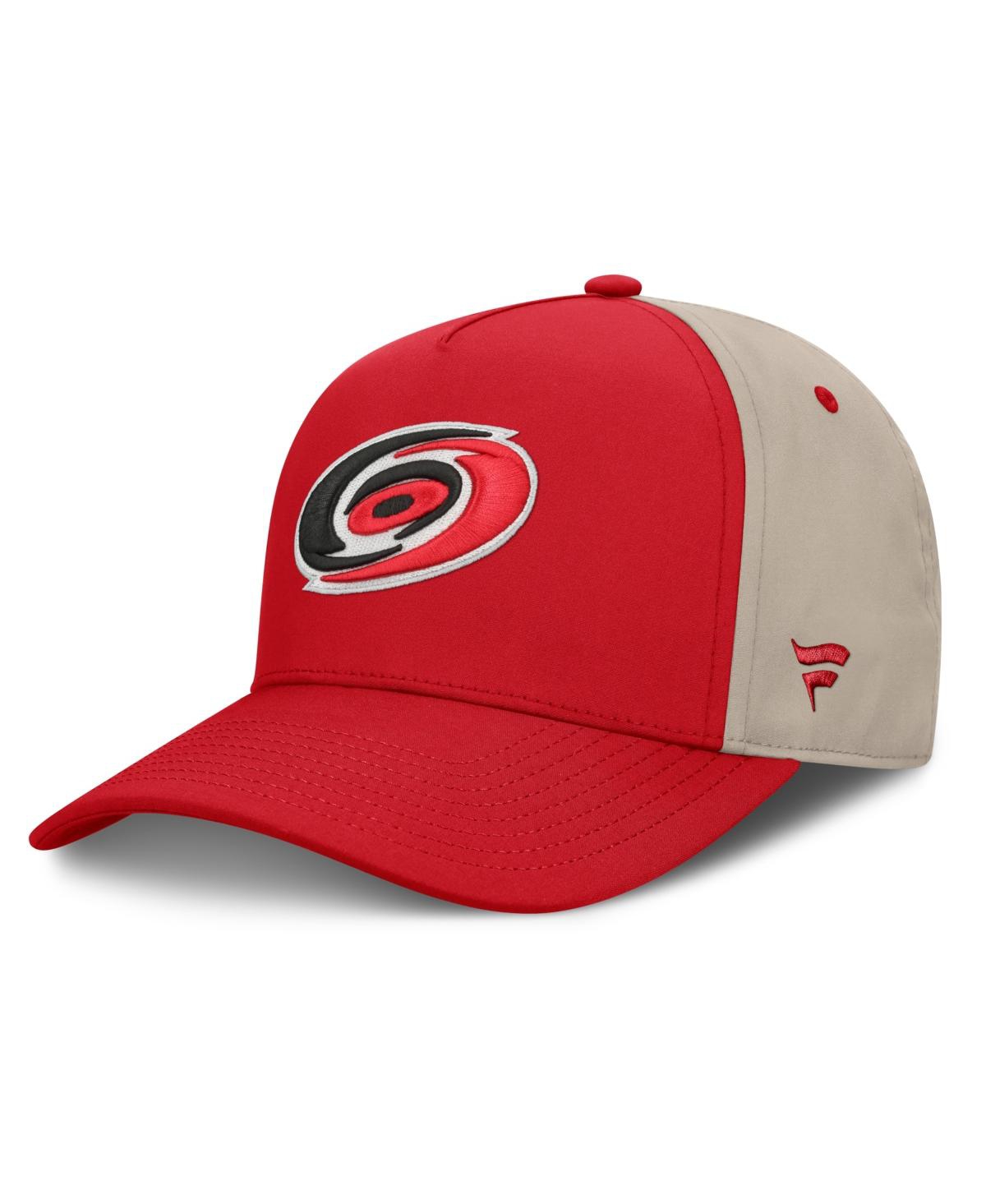 Click here for Fanatics Mens Red/Tan Carolina Hurricanes 2026 Sta... prices
