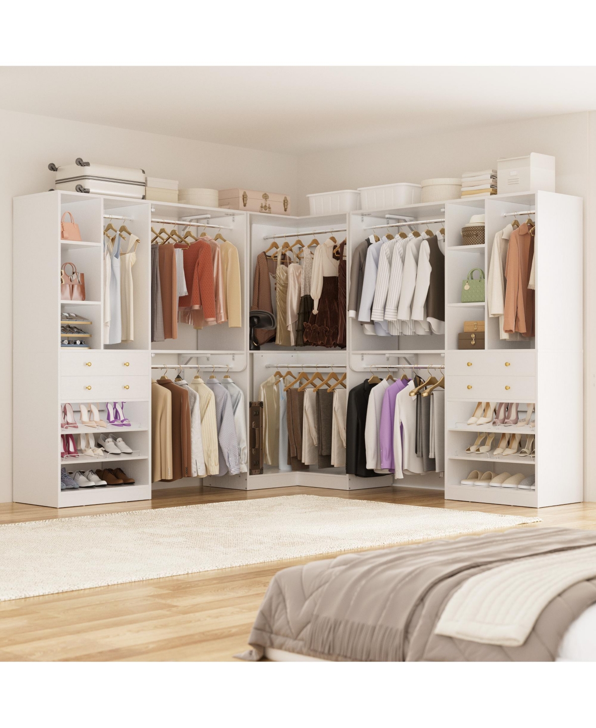 Click here for Aheaplus Closet System with Wood Drawers  Hanging... prices