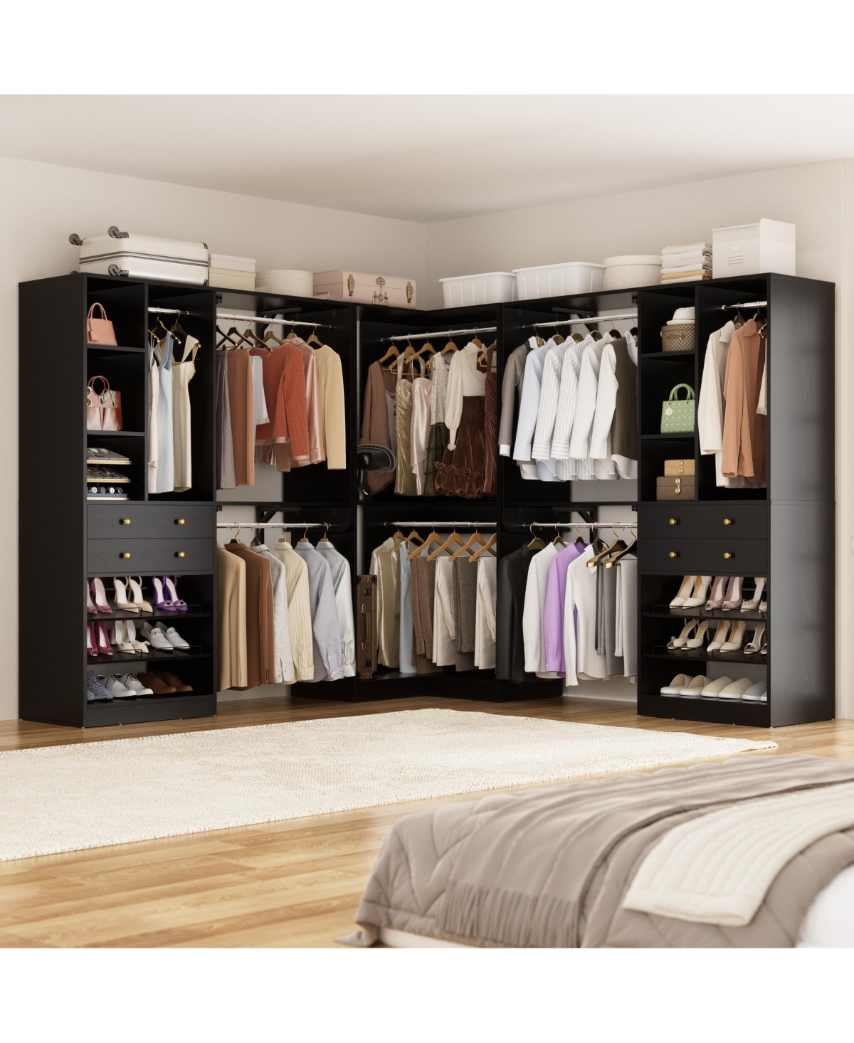 Click here for Aheaplus Closet System with Wood Drawers  Hanging... prices