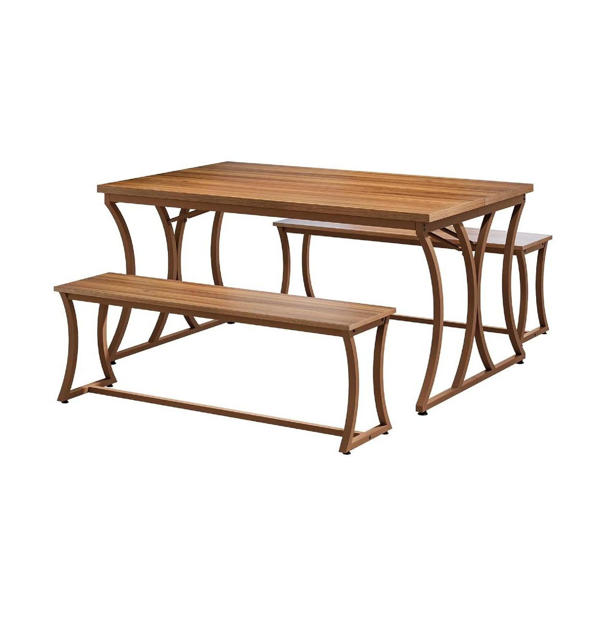 Click here for Tribesigns 4-Piece Dining Table Set for 4-6  Farmh... prices