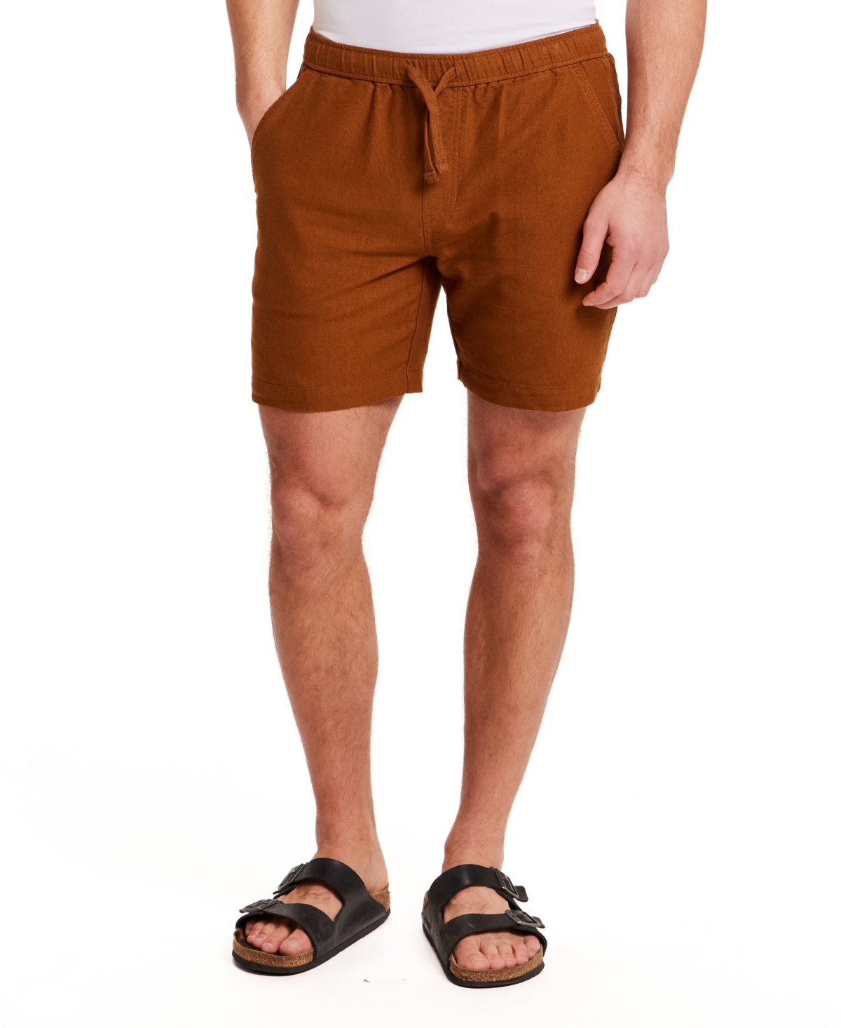 Click here for Weatherproof Vintage Mens Regular-Fit Linen Shorts... prices