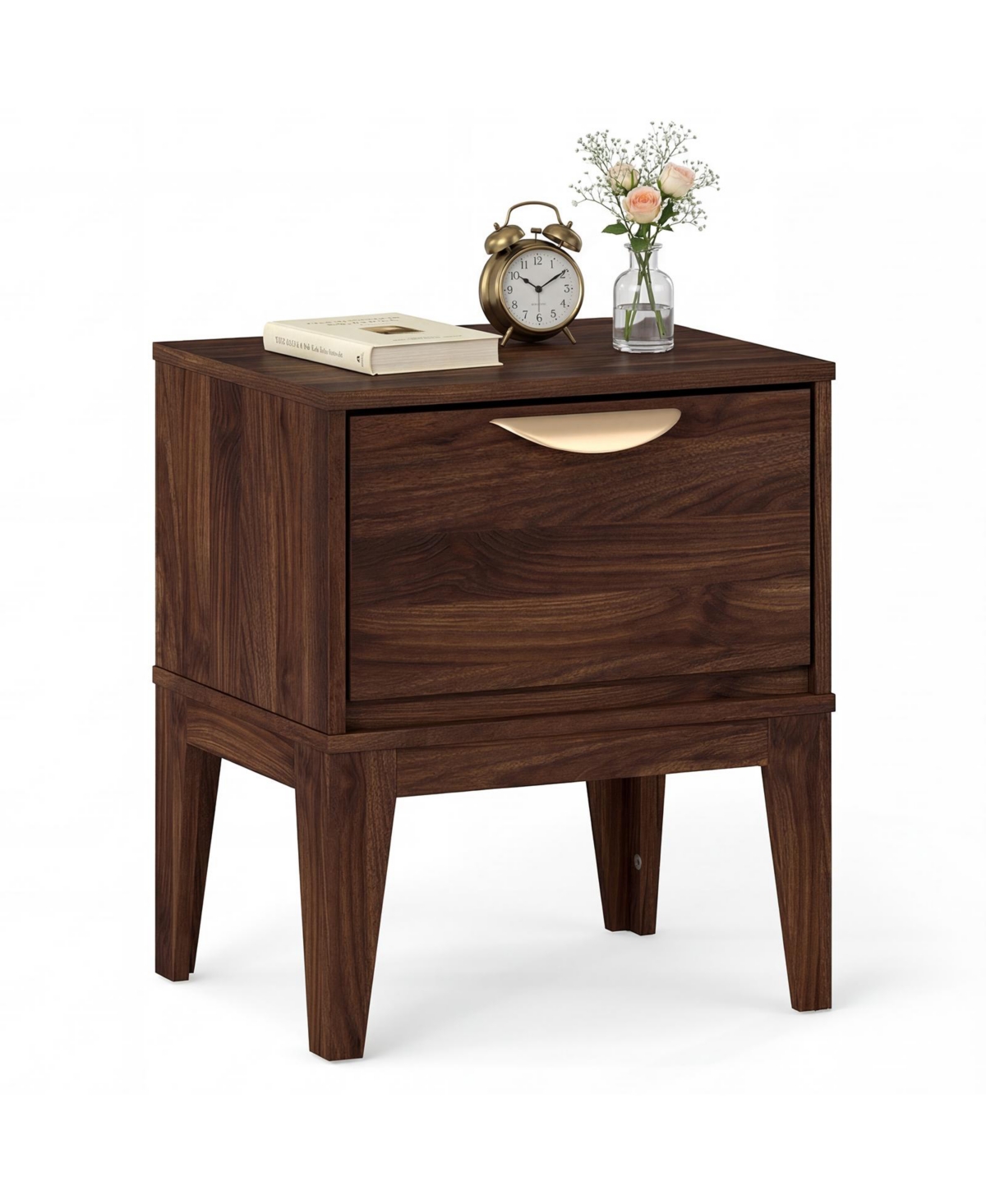 Click here for Gymax Nightstand with Storage Mid Century Modern B... prices