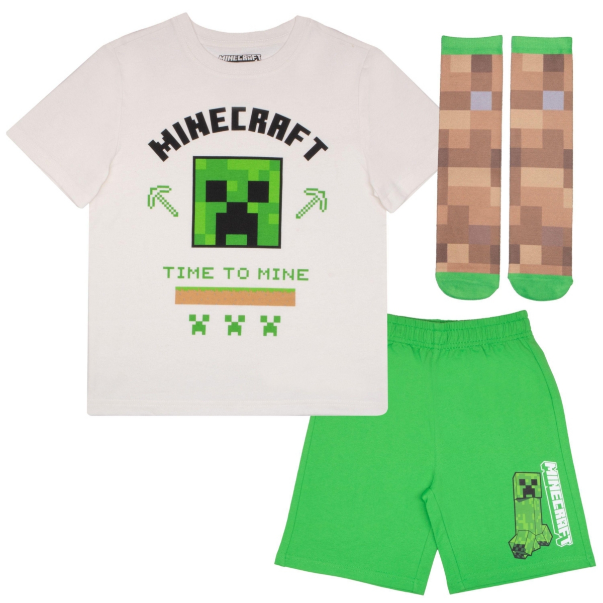 Click here for Minecraft Little Boys 3 Piece T-Shirt  Shorts and... prices