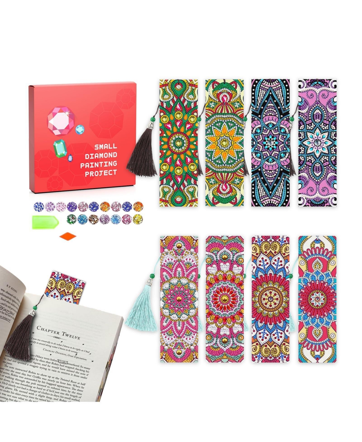 Click here for Gnuadz Painting Bookmark Rhinestone Diy Embroidery... prices
