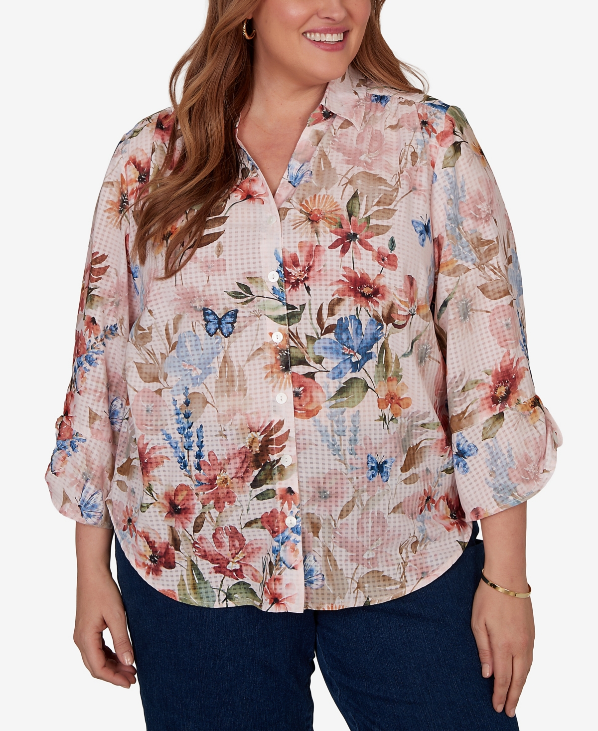 Click here for Alfred Dunner Plus Size Camden Market Botanical Bu... prices