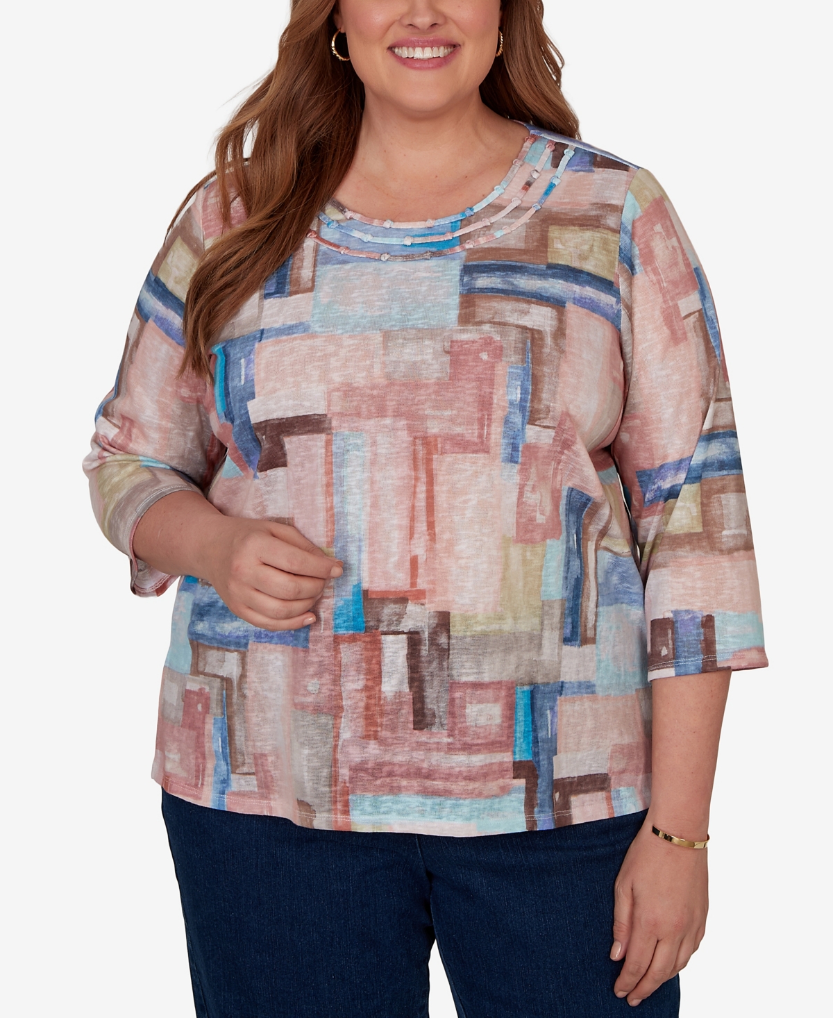 Click here for Alfred Dunner Plus Size Camden Market Painted Colo... prices