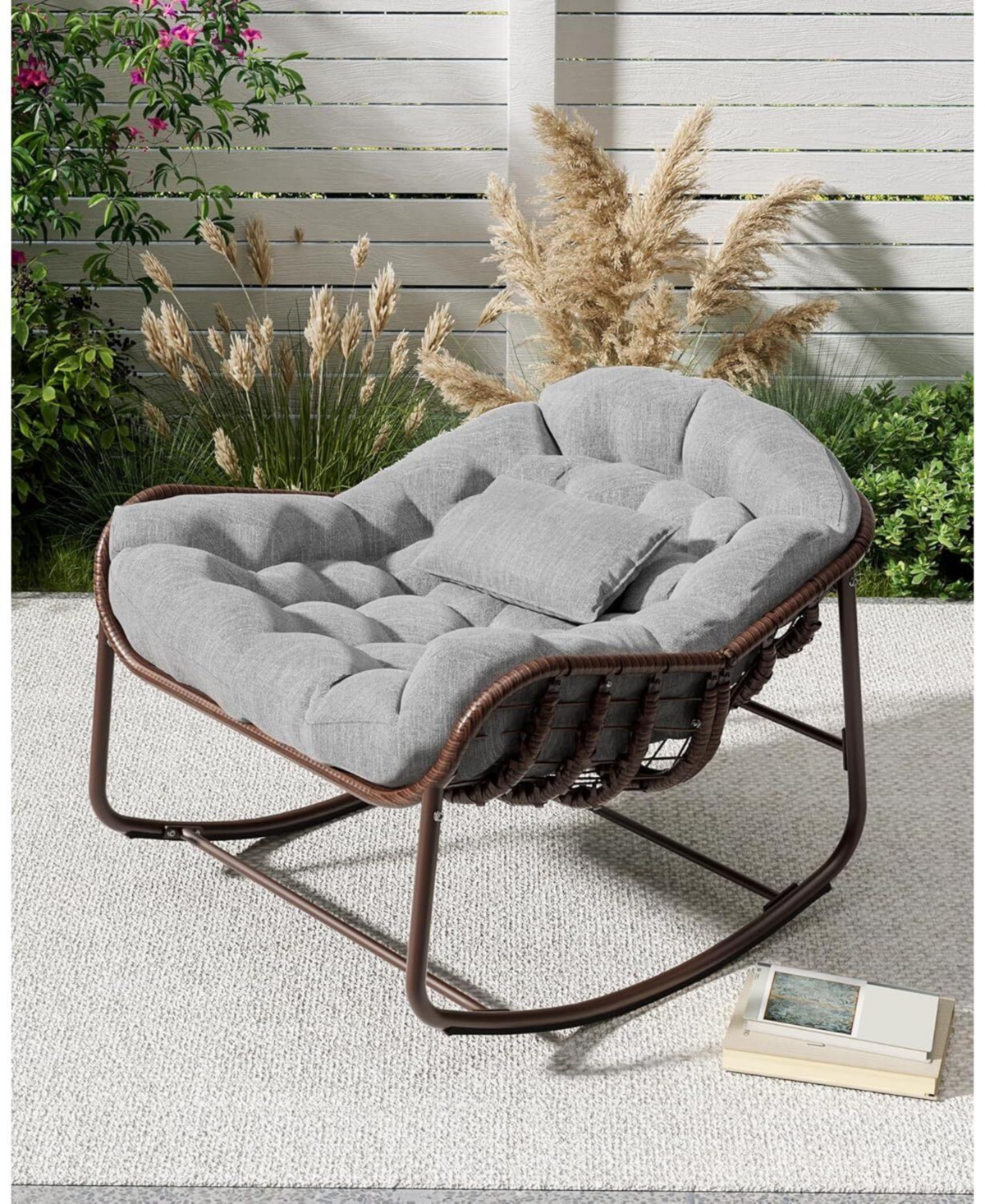 Click here for Xo Outdoor Papasan Rocking Chair  Rattan Wicker Lo... prices