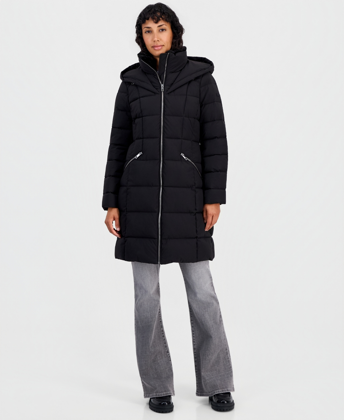 Click here for Calvin Klein Womens Hooded Puffer Coat  Created fo... prices