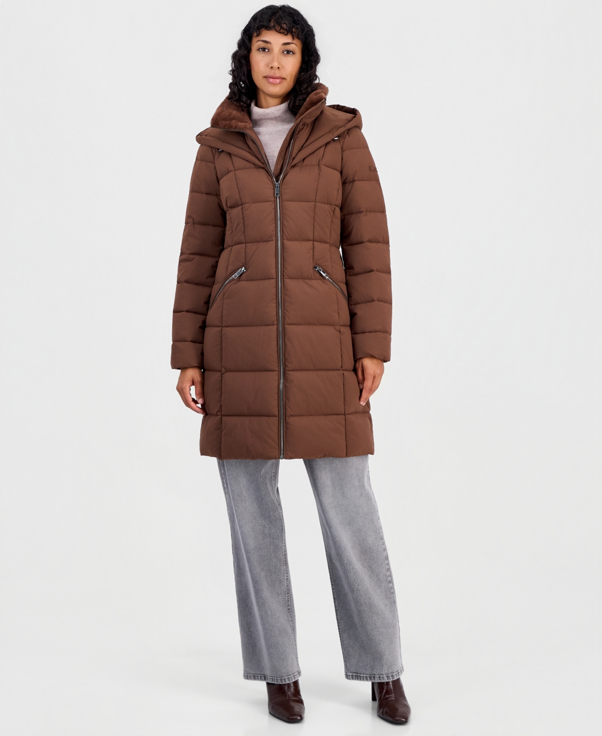 Click here for Calvin Klein Womens Hooded Puffer Coat  Created fo... prices