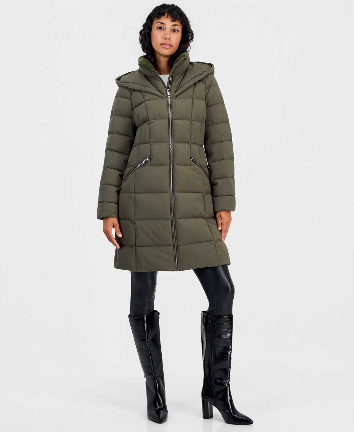Click here for Calvin Klein Womens Hooded Puffer Coat  Created fo... prices