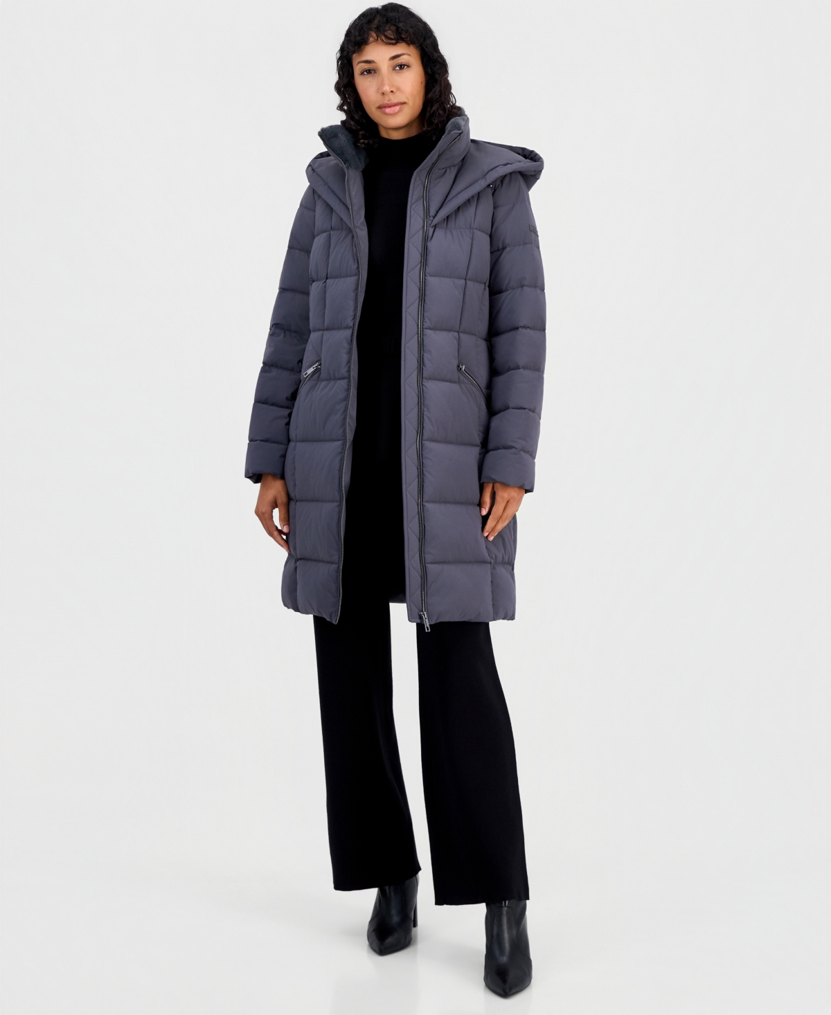 Click here for Calvin Klein Womens Hooded Puffer Coat  Created fo... prices