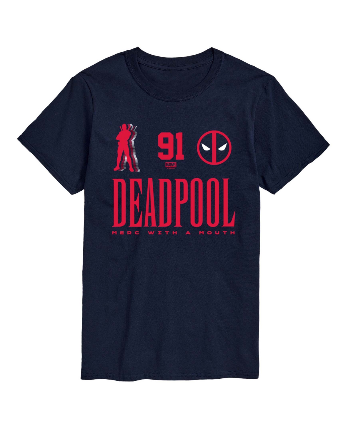 Click here for Airwaves Mens Deadpool Sporty Merc With A Mouth Sh... prices