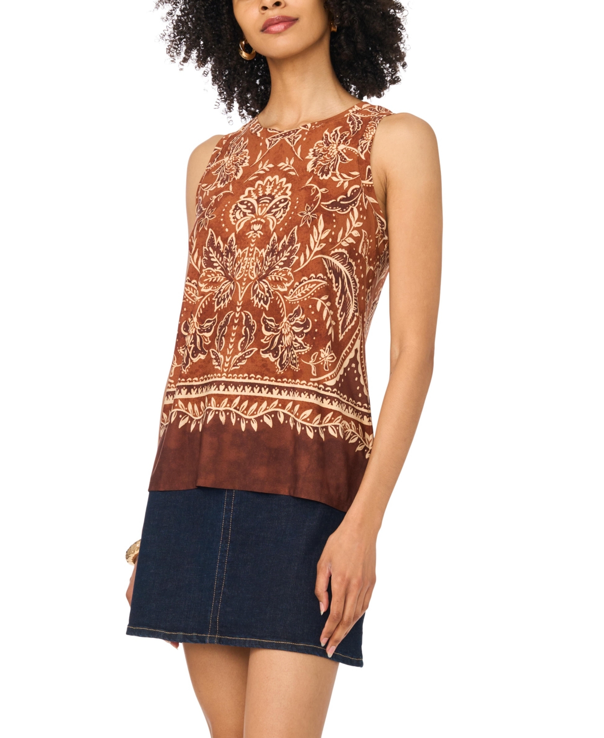 Click here for Vince Camuto Womens Back Keyhole Pull-On Tank Top... prices