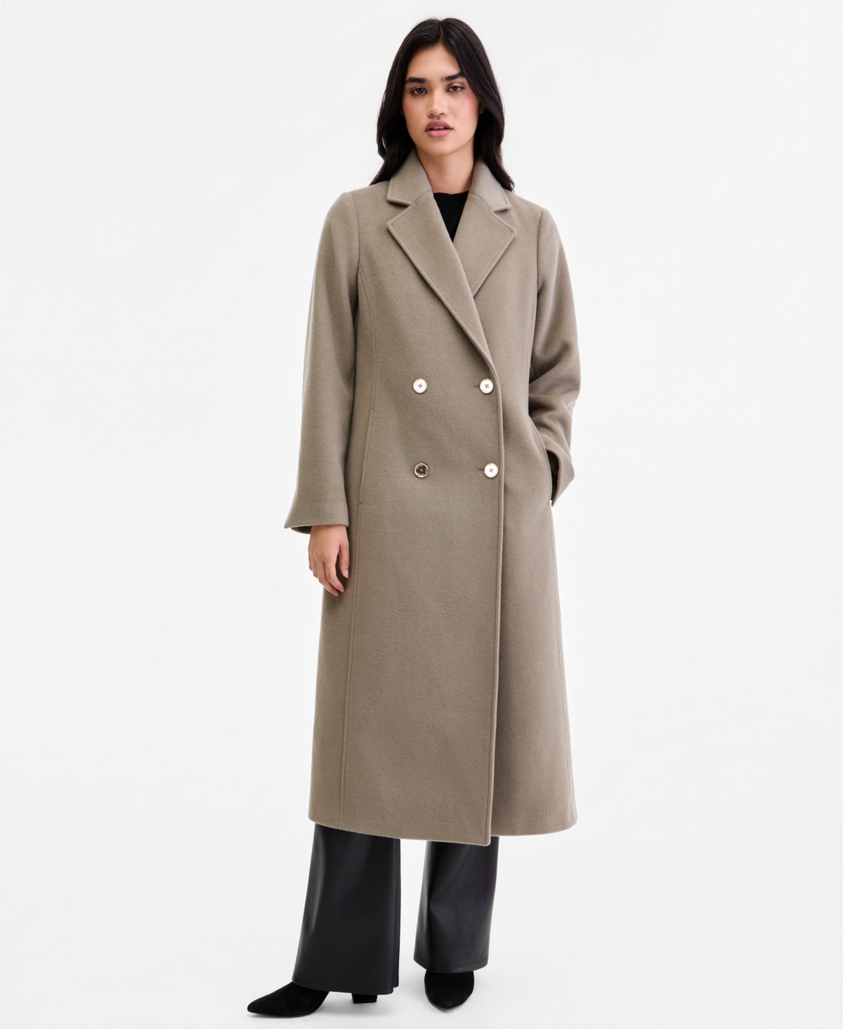 Click here for Michael Michael Kors Womens Double-Breasted Maxi C... prices