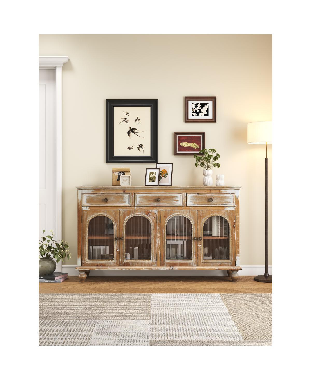 Click here for Streamdale Furniture 59 Inch Farmhouse Sideboard B... prices