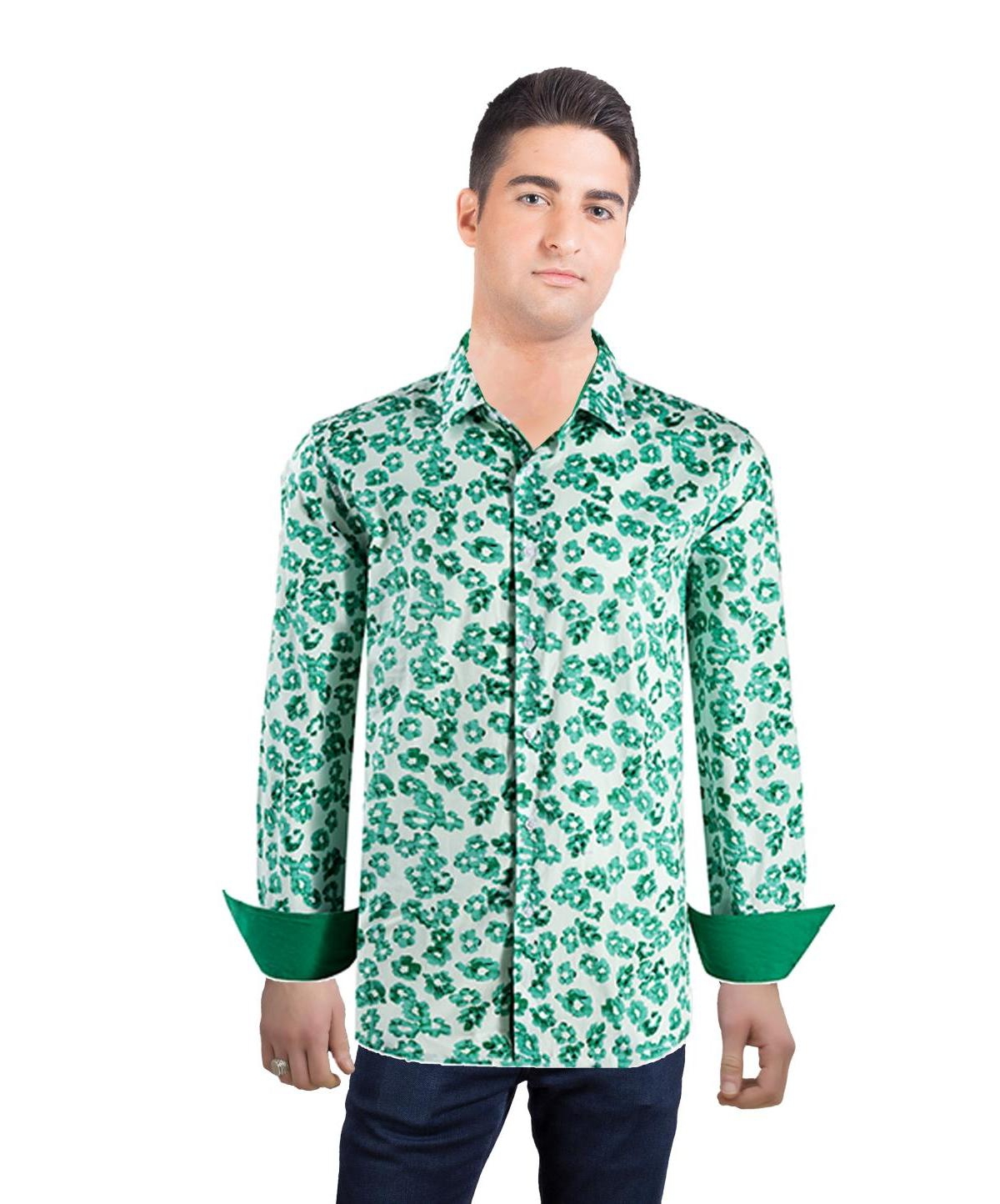 Click here for Elie Balleh Mens Slim Fit Floral Sport Button-Down... prices