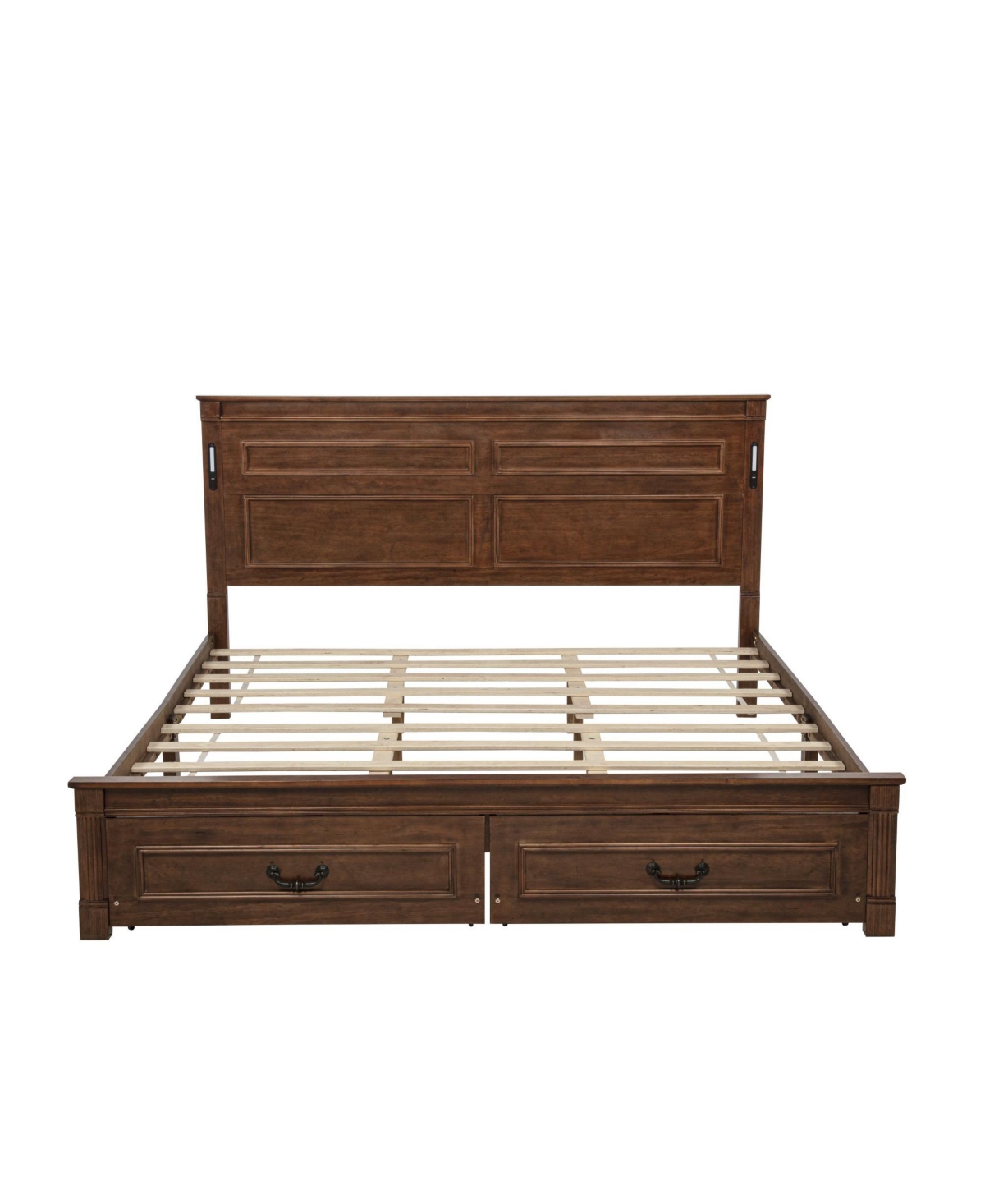 Click here for Clihome King Size Bed with Tall-Panel Headboard an... prices