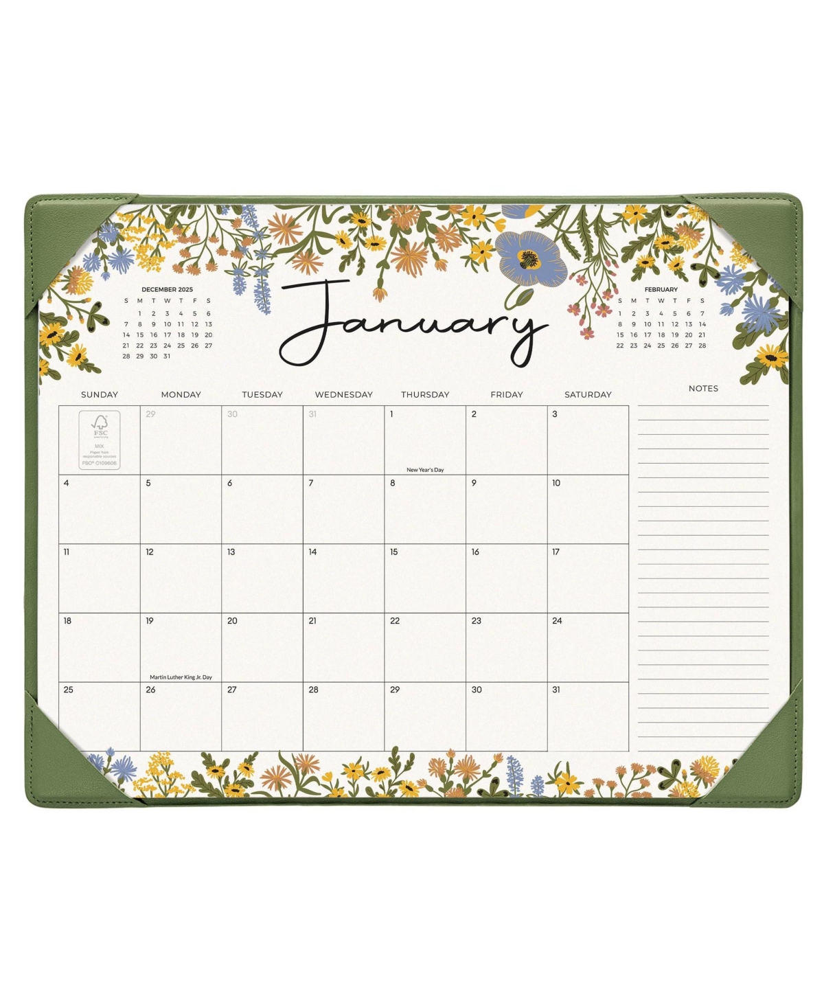 Click here for Gnuadz Desk Calendar 2026 Mat Pad Floral Apricot -... prices