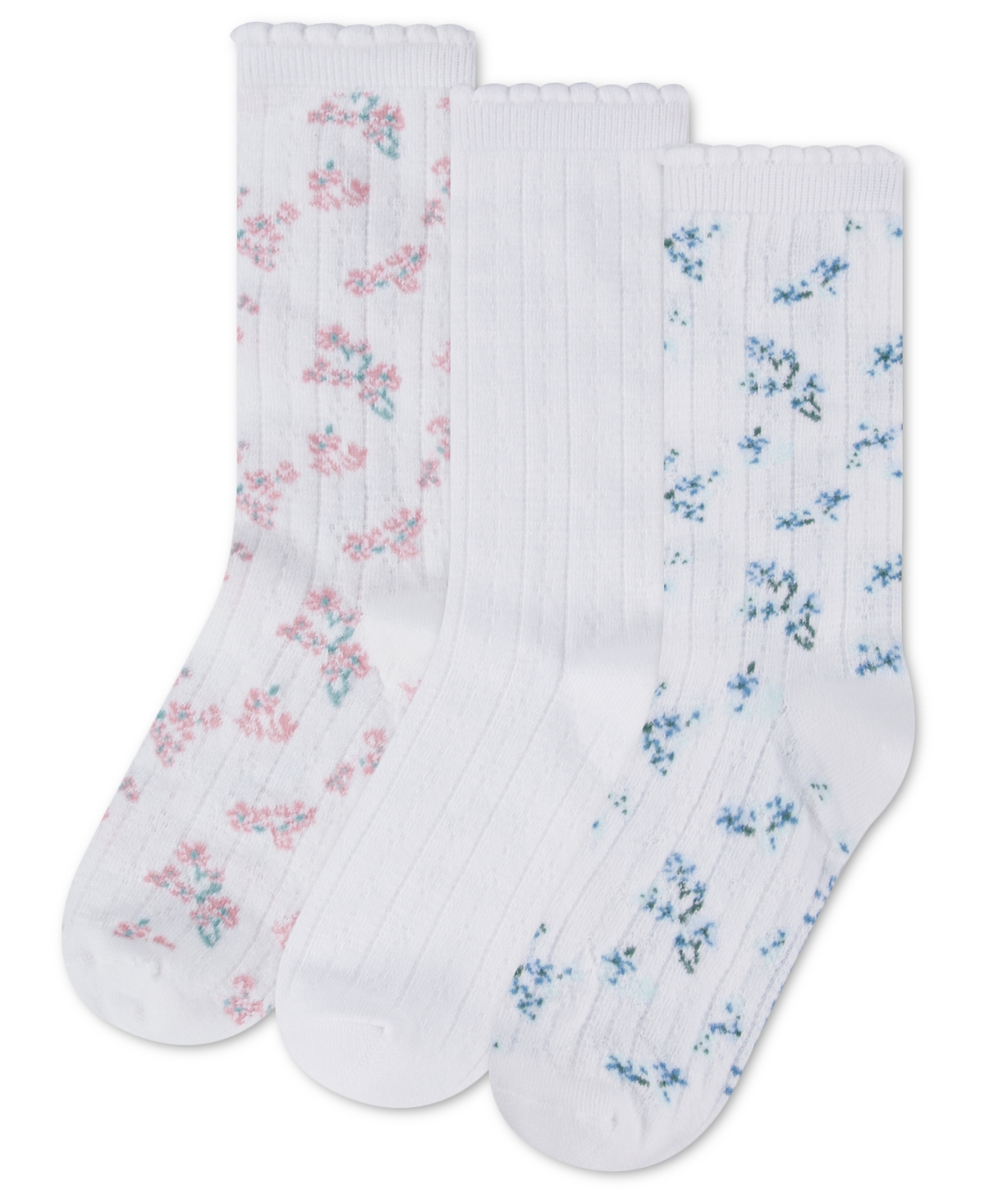Click here for abercrombie kids Girls 7-11 Floral Pointelle Crew... prices