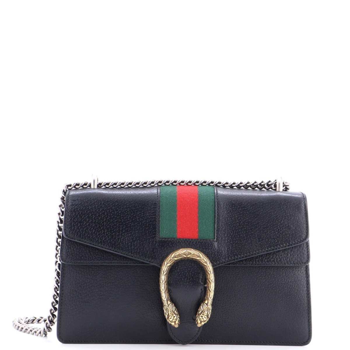 Click here for Pre-Owned Gucci Small Web Dionysus Bag Leather - B... prices