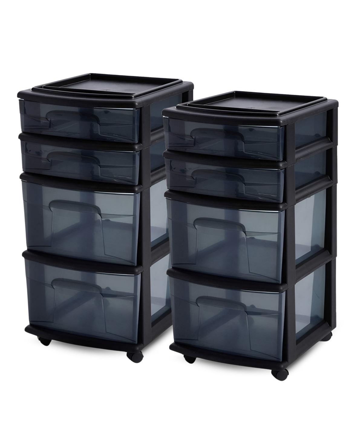 Click here for Homz Tall Solid Plastic 4 Drawer Medium Storage Ca... prices