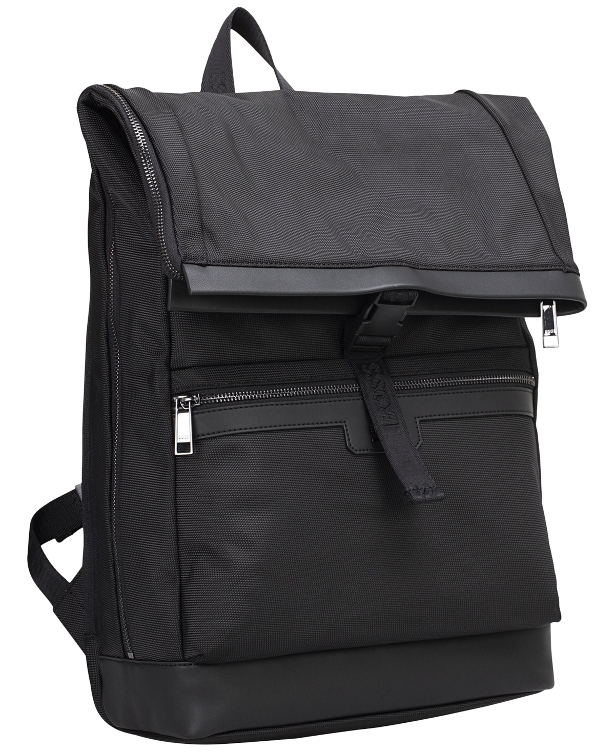 Click here for Hugo Boss Mens Flap-Top Backpack - Black prices