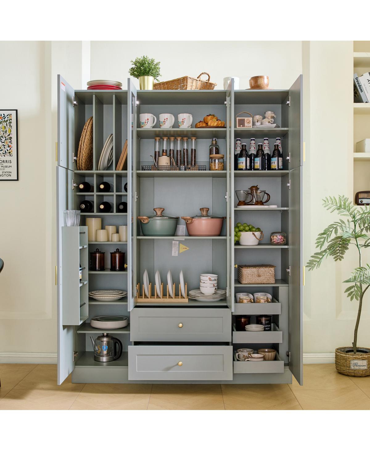 Click here for Streamdale Furniture Modern 6-Door Kitchen Pantry... prices