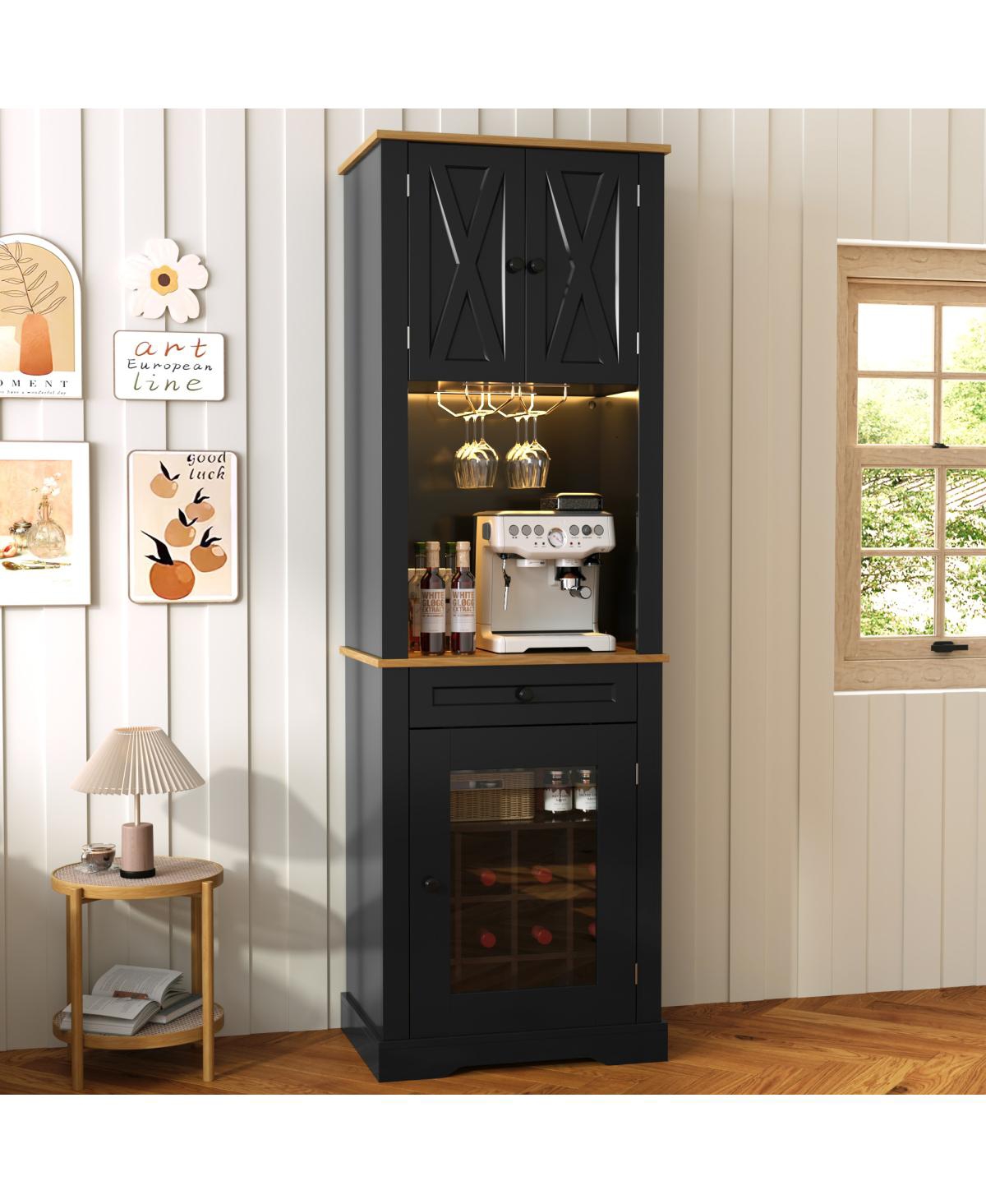 Click here for Streamdale Furniture 69 Farmhouse Bar Cabinet with... prices