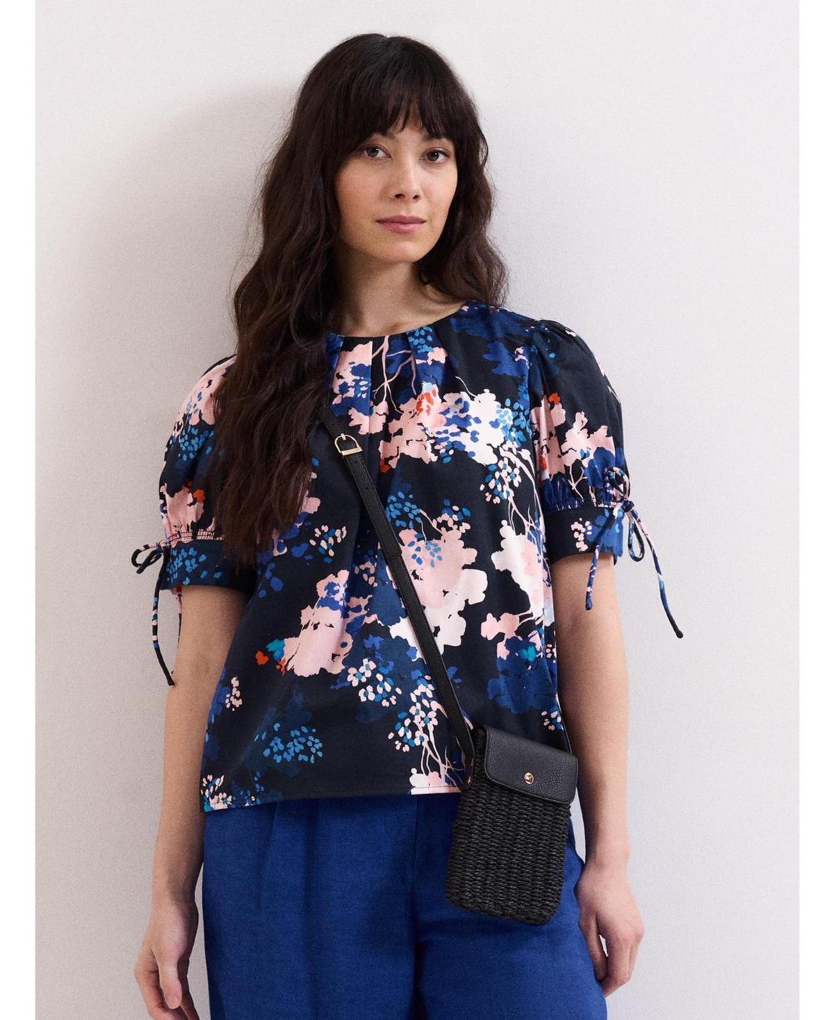 Click here for Phase Eight Womens Caris Printed Blouse - Blue prices